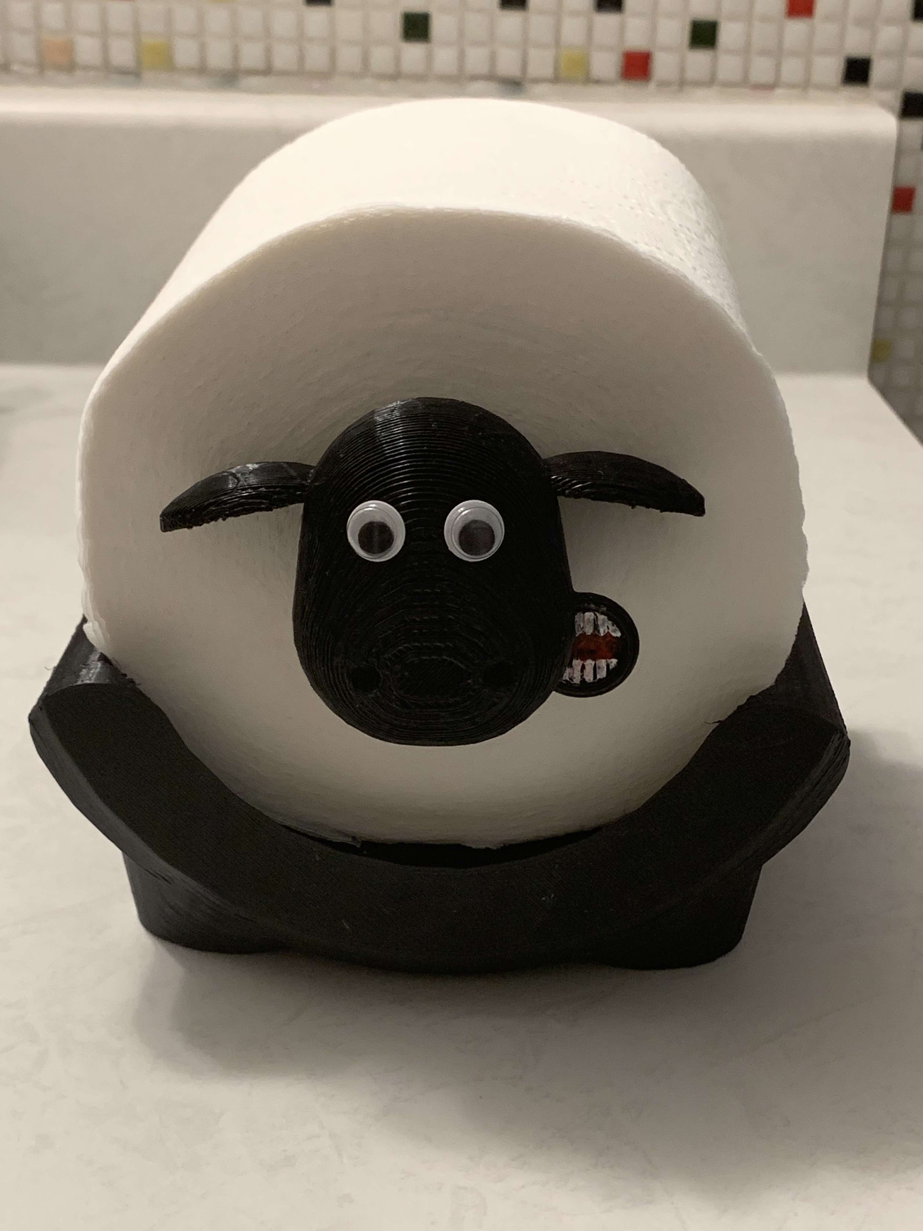 Shaun the Sheep Toilet Paper Roll Countertop Holder by patrykza ...