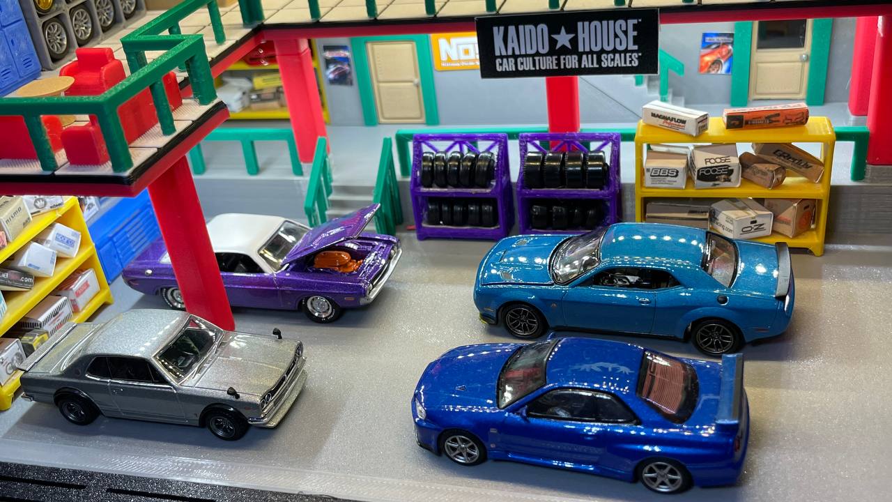 Fast & Furious Tokyo Drift Han's Garage (For Hot Wheels & 1/64 Scale ...