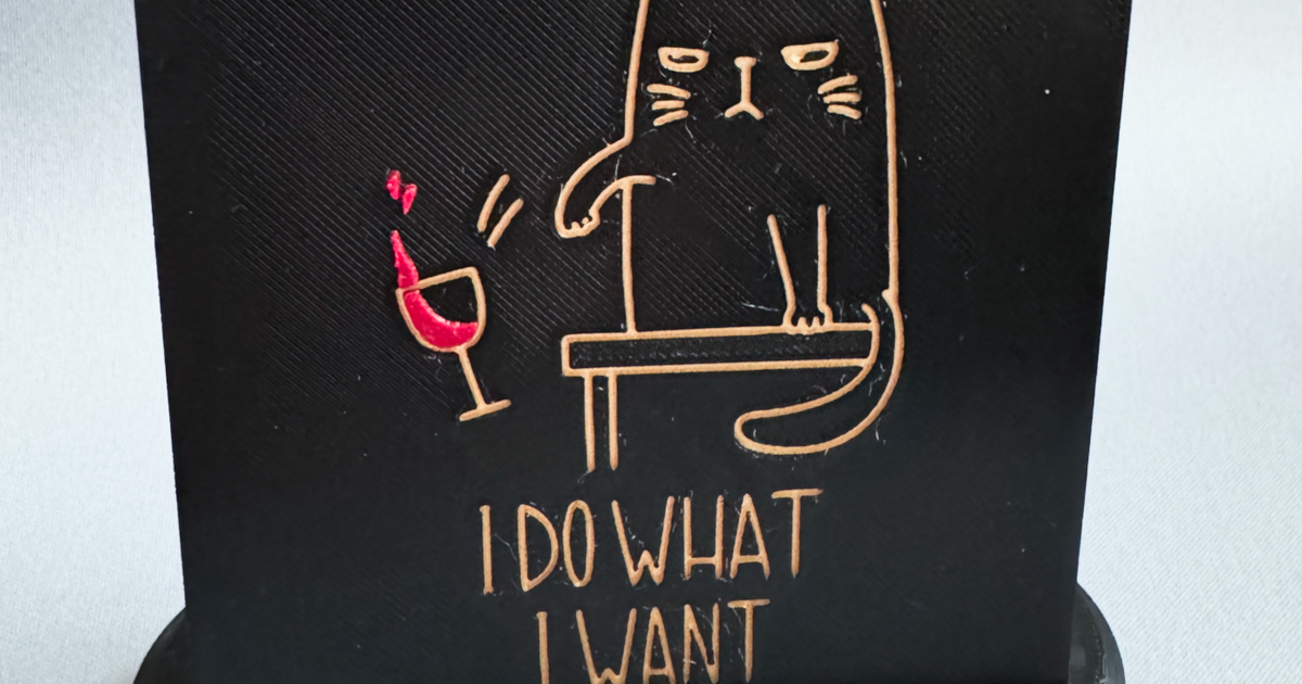 I do what I want - Sign, HueForge by Rustam | Download free STL model ...