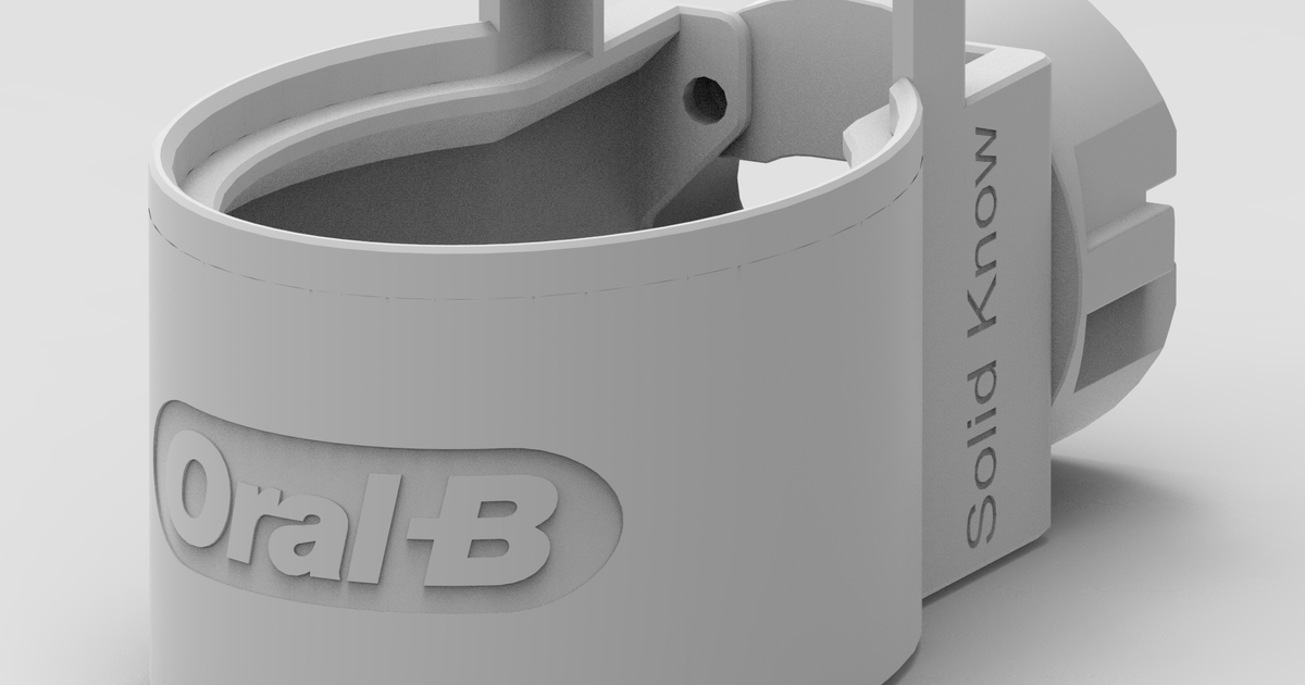 Oral-B Holder for Schuko installation by SolidKnow | Download free STL model | Printables.com