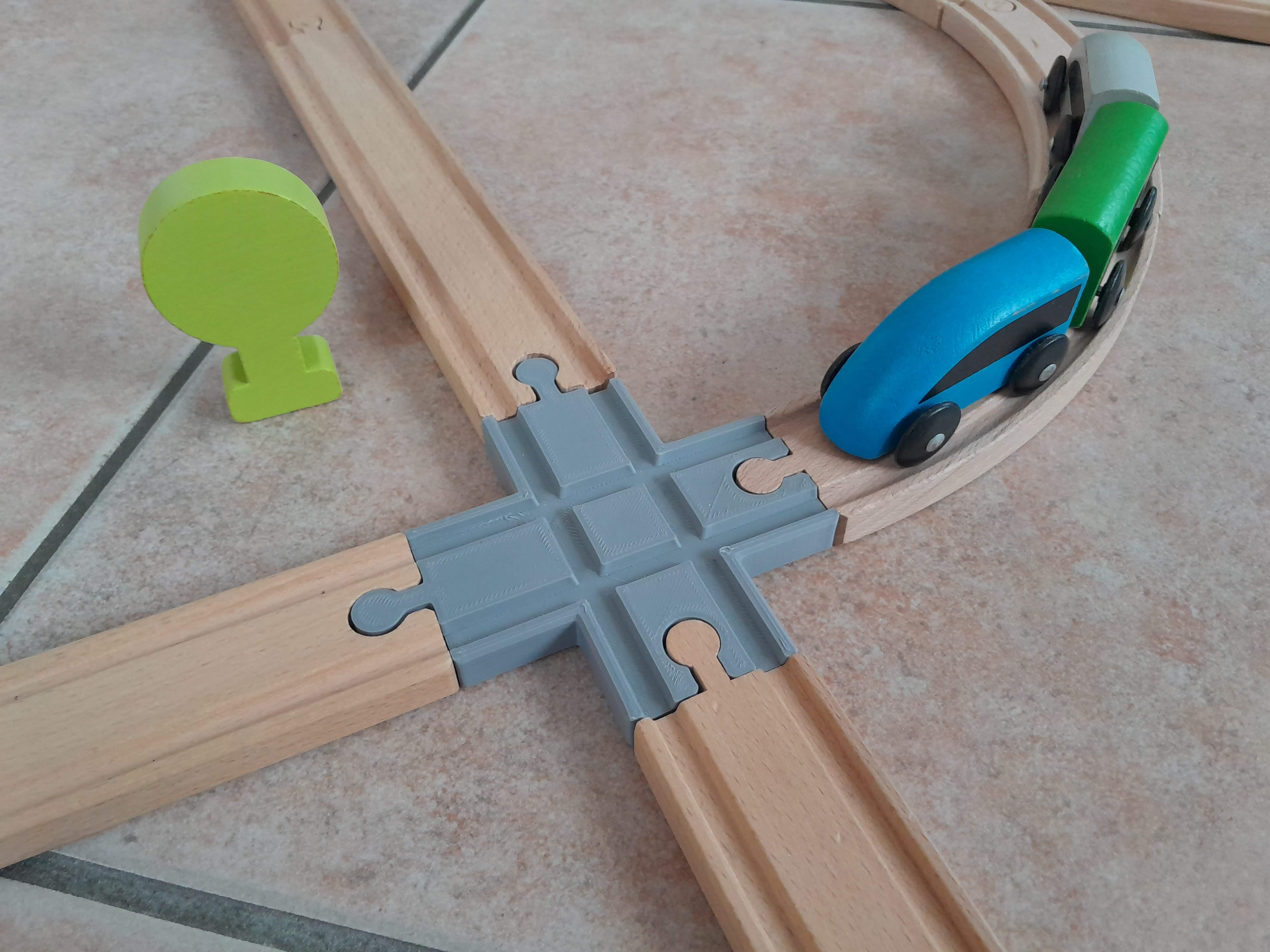 Train Track Crossing by Adrianus | Download free STL model | Printables.com
