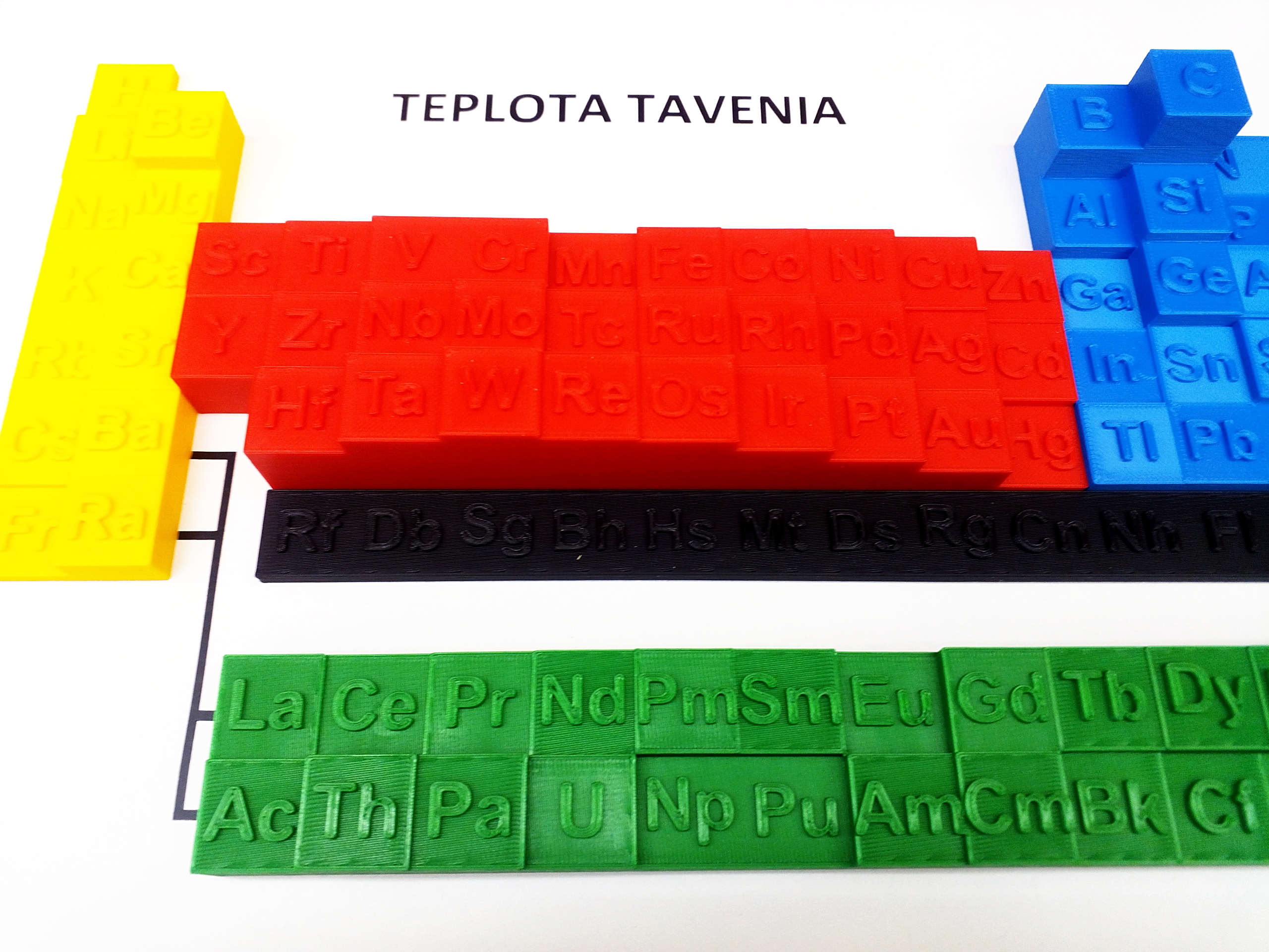Melting point periodic table by Maclab.sk | Download free STL model ...