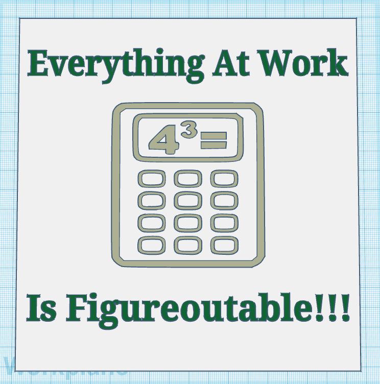 Everything At Work Sign by Phantom Printer | Download free STL model ...