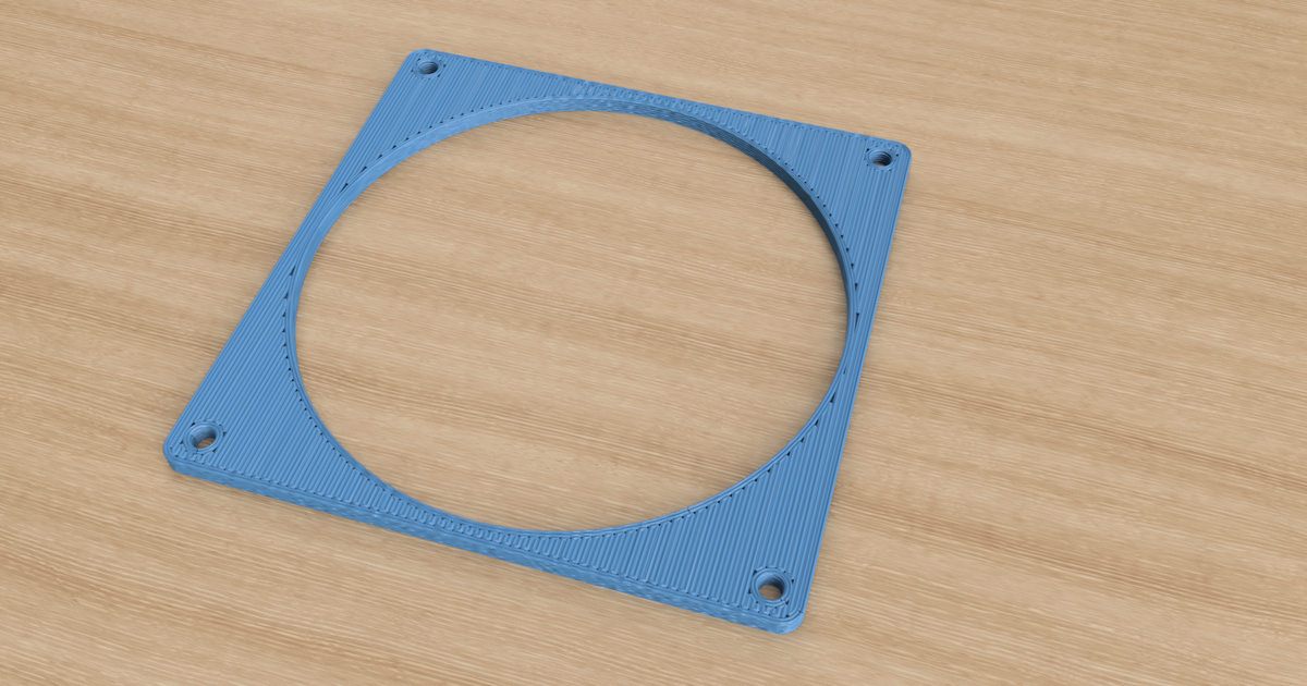 140mm fan spacer 5mm by SolarSailor | Download free STL model ...