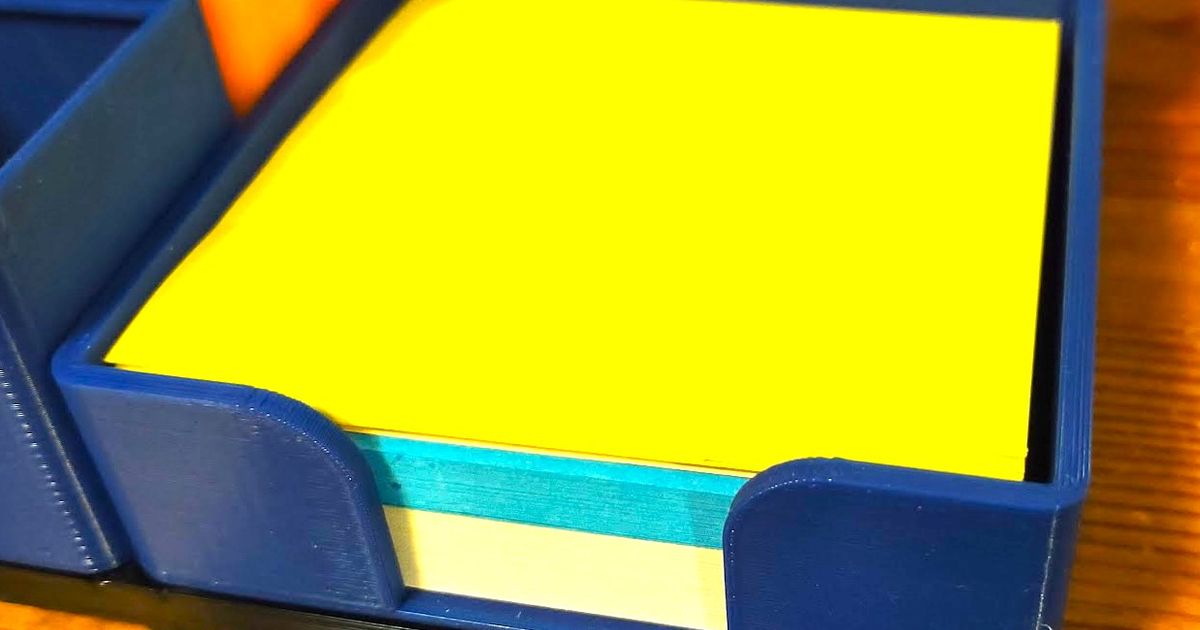 Gridfinity Sticky Note Holder by JPM Designs | Download free STL model ...