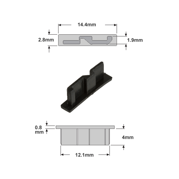 USB Micro B dust cover by nikS | Download free STL model | Printables.com
