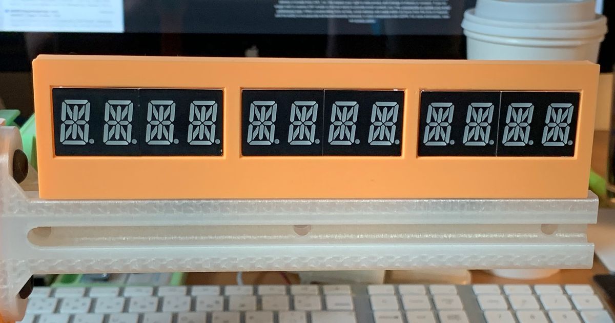 Triple display holder for quad fourteen segment led displays by ...