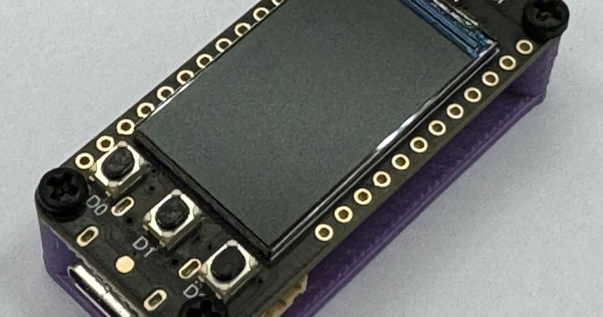 Feather Esp32 S3 Reverse Tft Stand By Mangtronix Download Free Stl