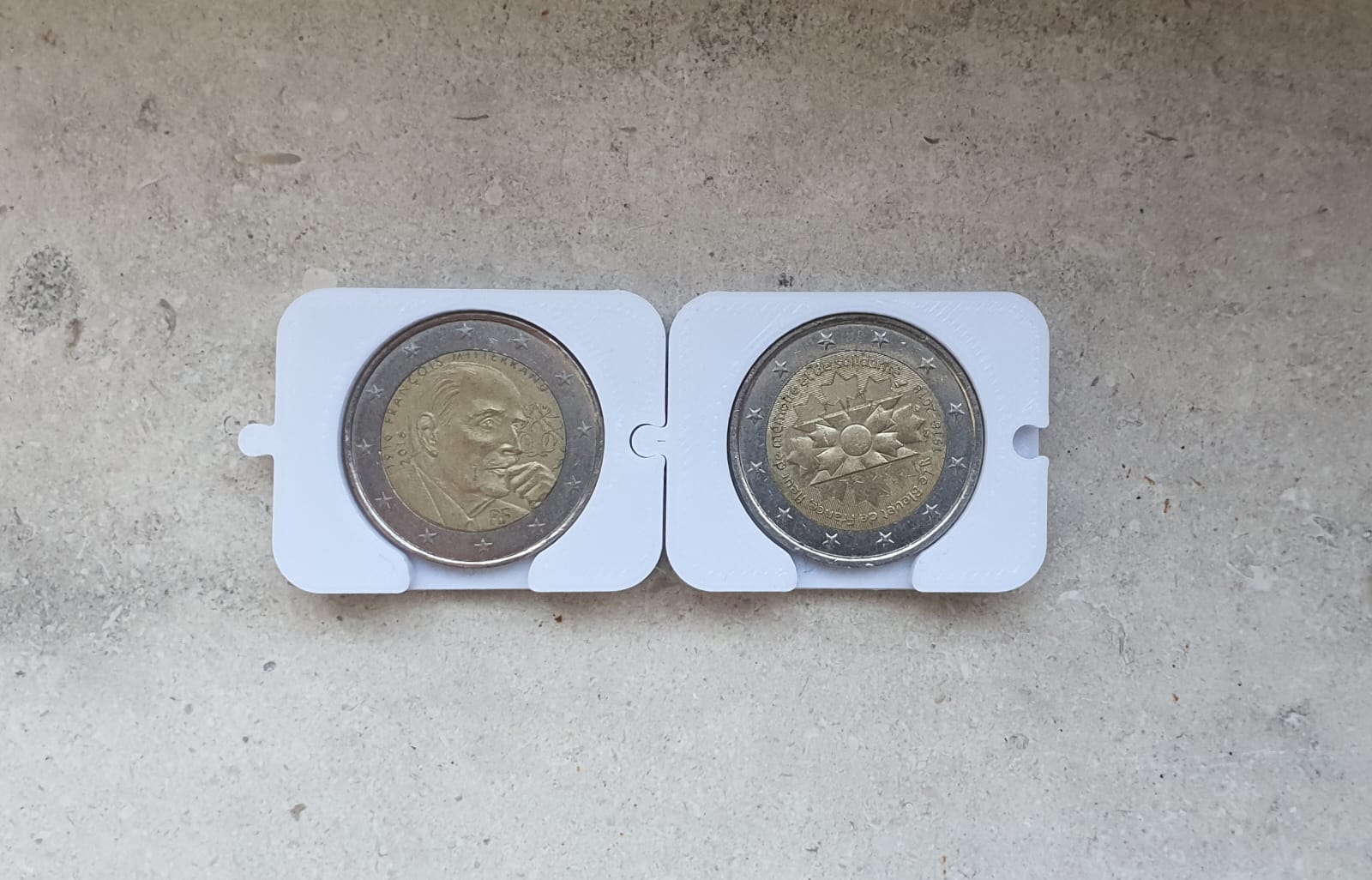 Short 2€ coin holder (modular) by Rodrigo Oliveira | Download free STL ...