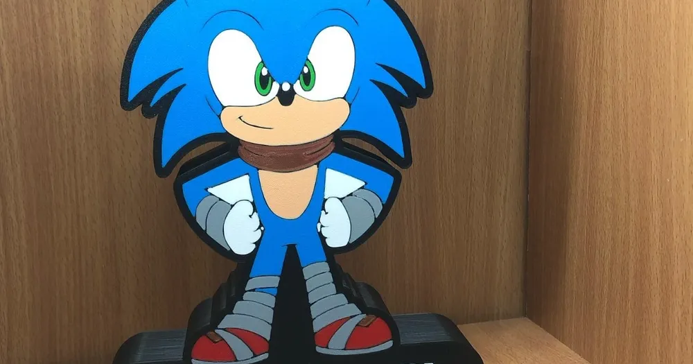 Sonic Lightbox LED Lamp von Magic Studio 3D | Kostenloses STL-Modell ...