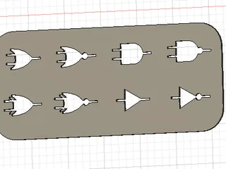 Logic gates template by Ben Dover | Download free STL model ...