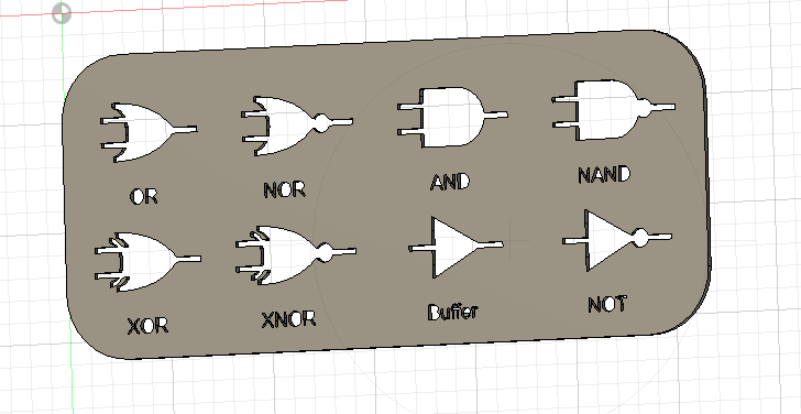 Logic gates template por Ben Dover | Descargar modelo STL gratuito ...