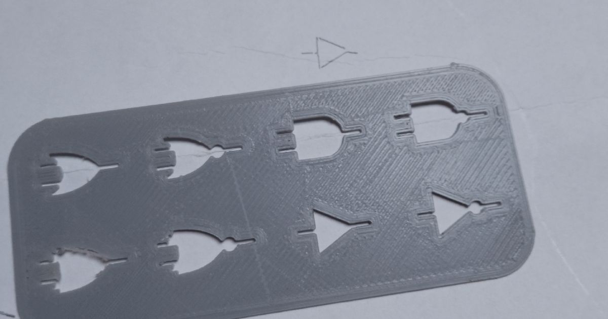 Logic gates template by Tvojemama69 | Download free STL model ...