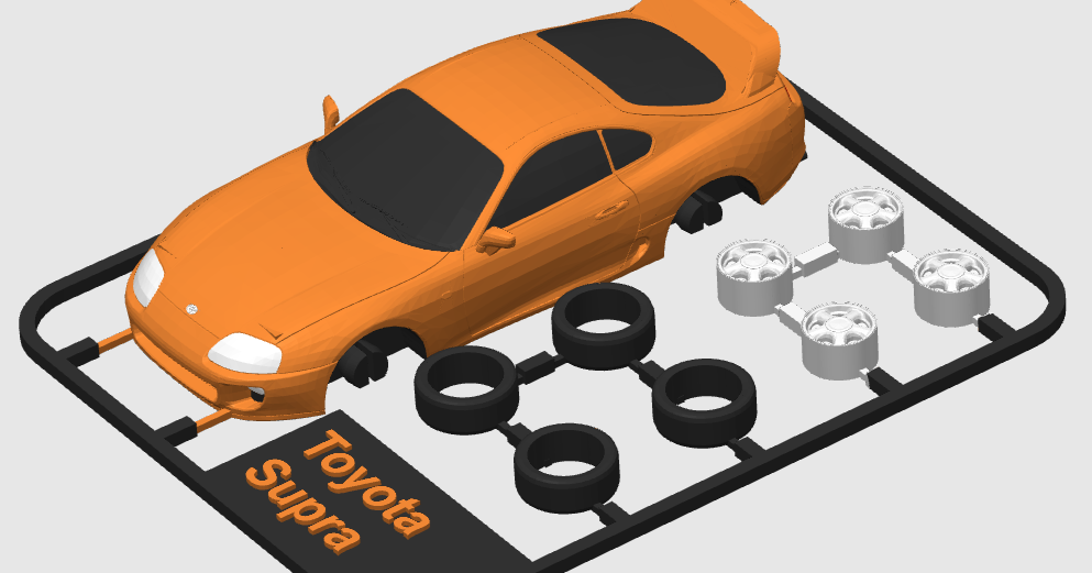 Toyota Supra Kit Card by Jerryie | Download free STL model | Printables.com