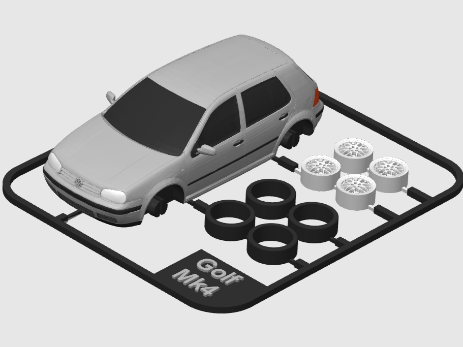 Volkswagen Golf MK4 Kit Card by Jerryie | Download free STL model ...