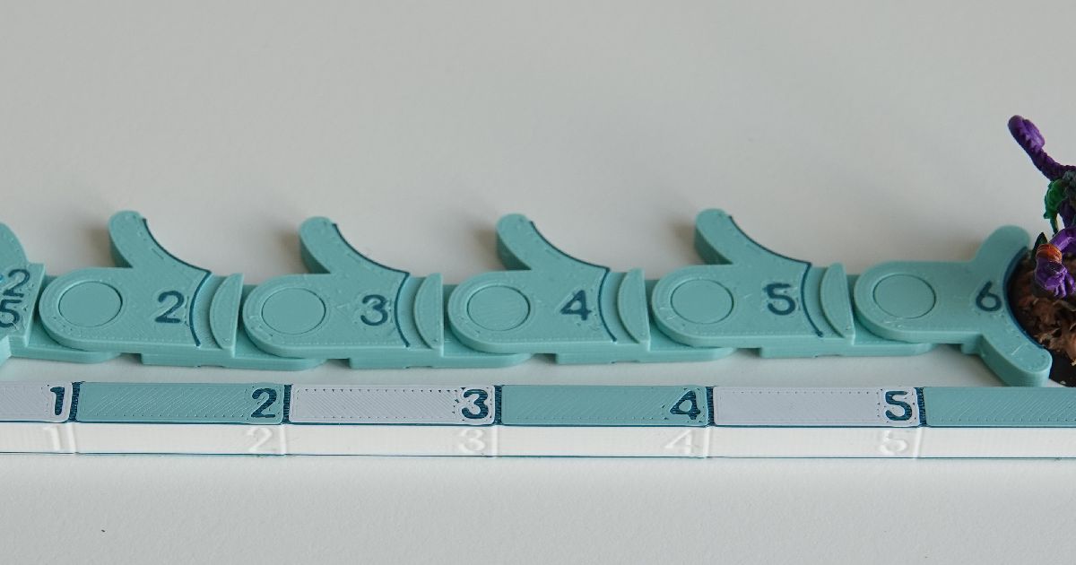 Wargaming measurement rulers by Matt Blissett | Download free STL model ...