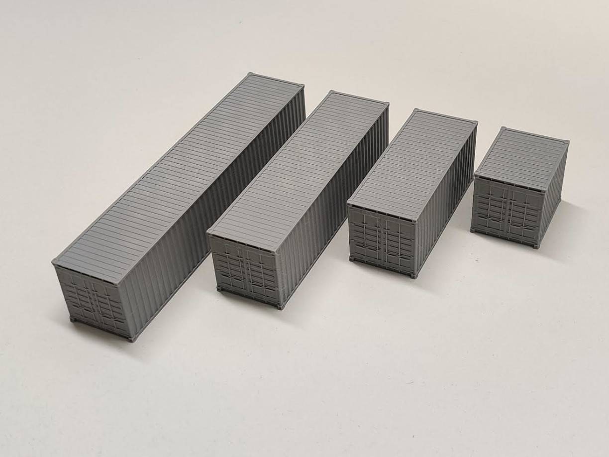 Parametric ISO Container in H0 scale (1:87) by fdmtrains | Download free STL model | Printables.com