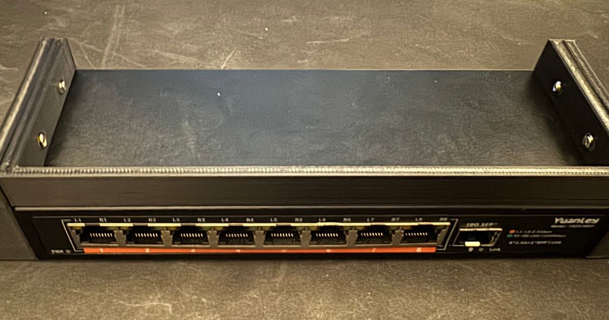 YuanLey 8 Port 2.5G switch rack mount by Patrik | Download free STL ...