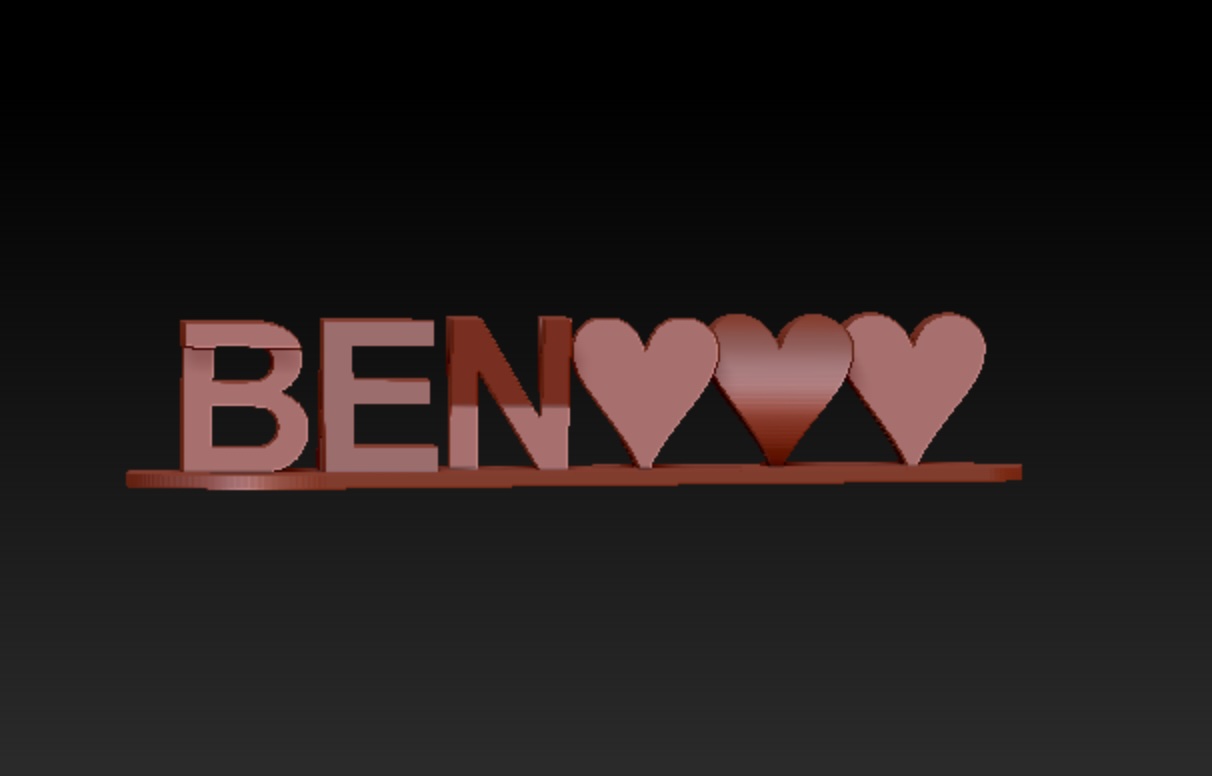 Ben Flip Text by Ben Taylor | Download free STL model | Printables.com