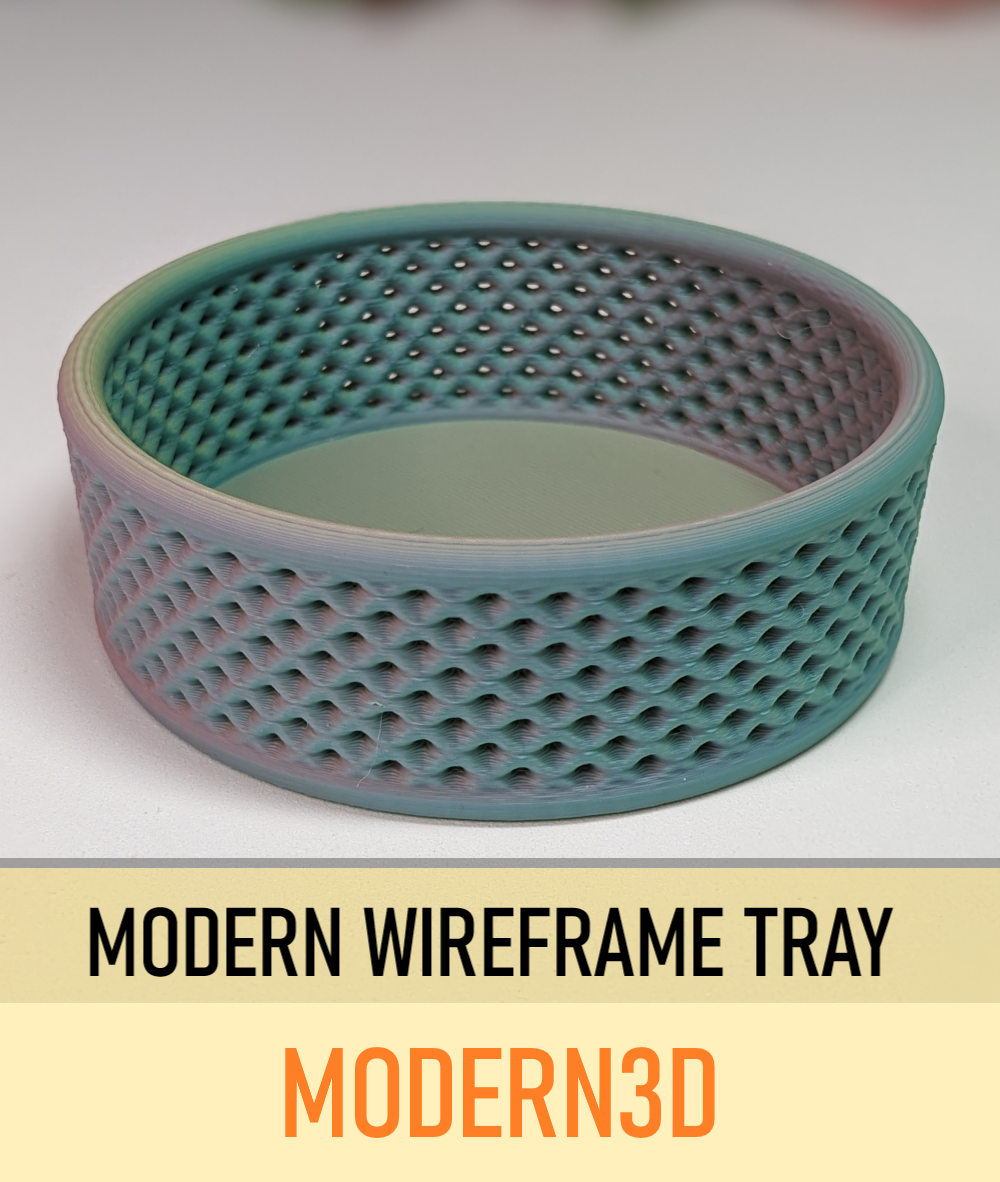 Modern Wireframe Tray by Modern3D | Download free STL model ...