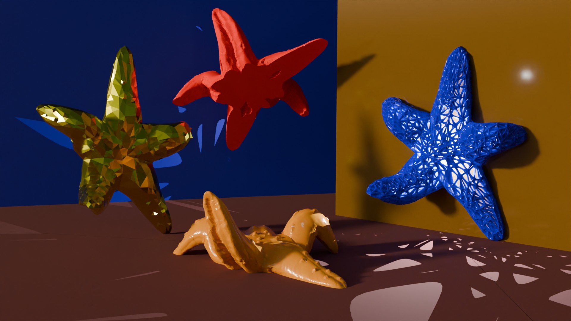 Starfish (Seastar) (Wall mountable) by tduerig | Download free STL ...