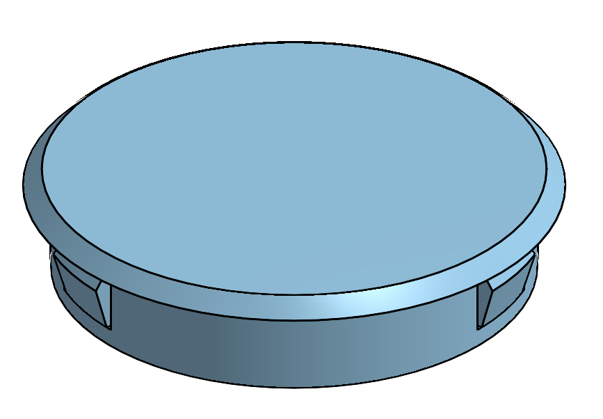 52mm (2-1/16th) Panel Hole Cover by Kappa090 | Download free STL model ...