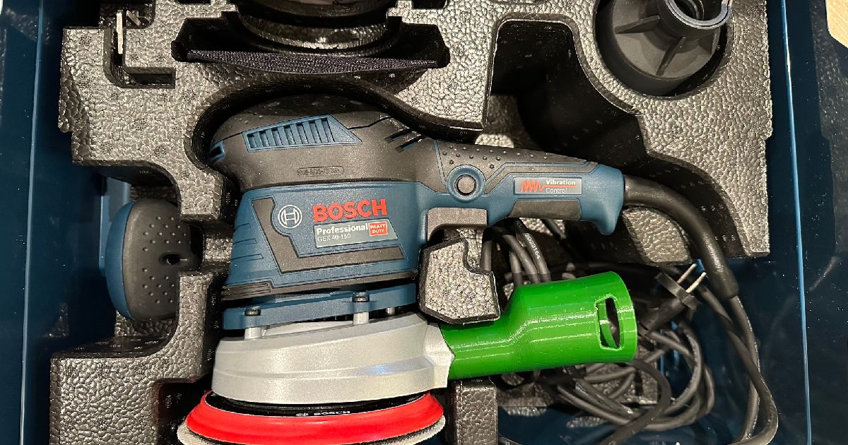 Bosch GEX 40-150 to Kärcher WD6 vacuum adapter by Gustaf Fjaestad | Download free STL model ...