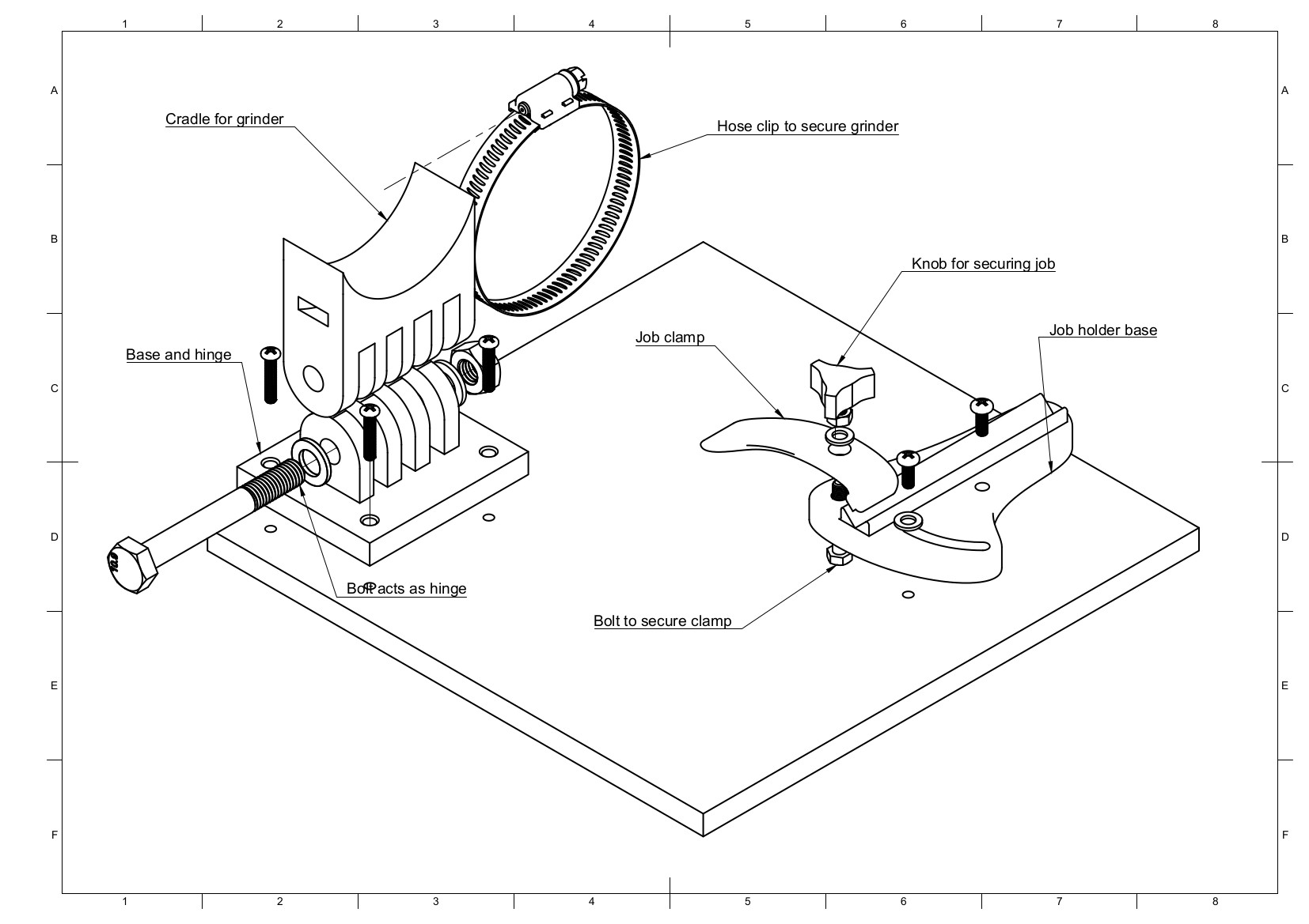Angle Grinder Drop Cutter by Dingolingo | Download free STL model ...