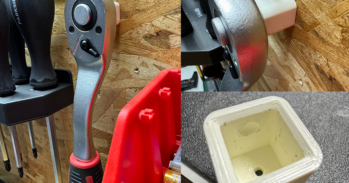 Wrench Ratchet Wall Holder by Marko Brlich | Download free STL model ...