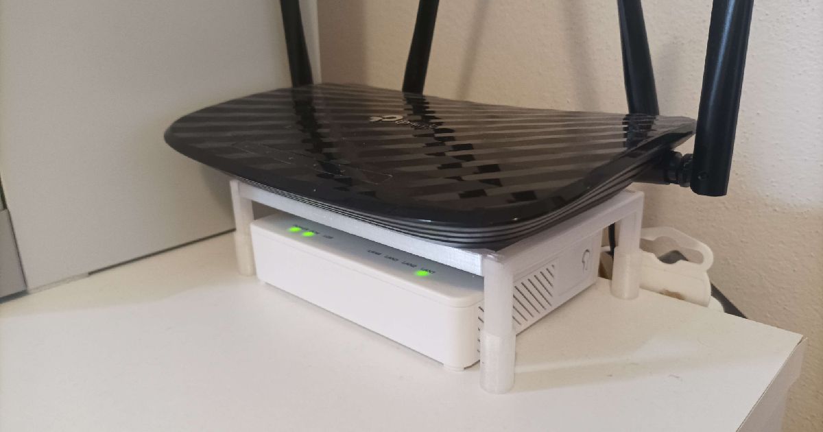 Shelf for your router | 105mm x 150mm by Andreas Nosál | Download free ...