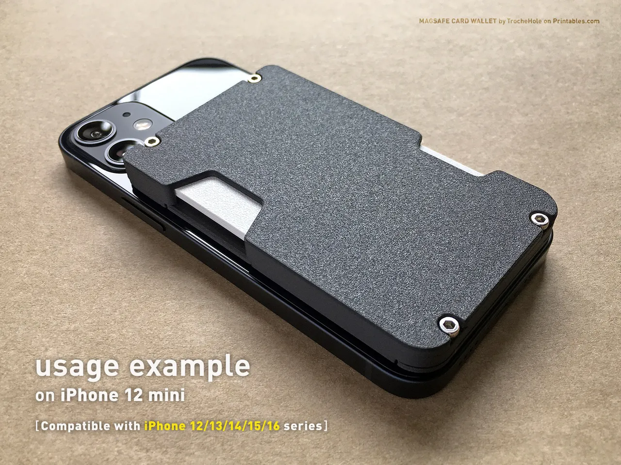 MagSafe Card Wallet by TrocheHole | Download free STL model ...