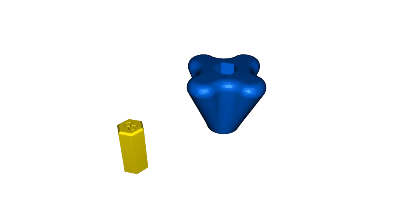 Star button for bolt heads by Mario M | Download free STL model ...