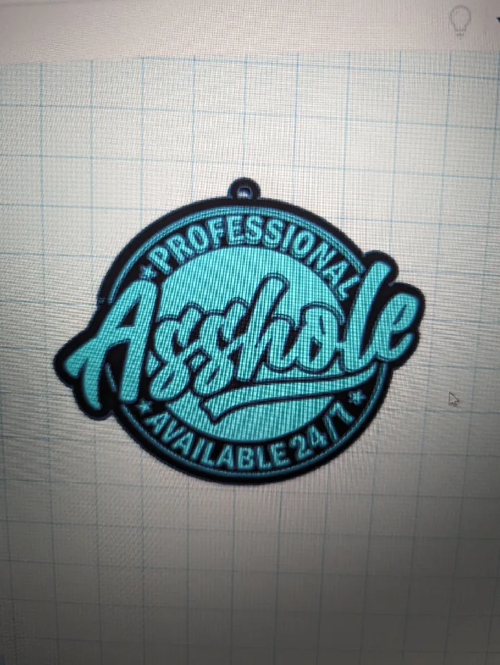 A**Hole keychain by T's Custom Creations | Download free STL model ...
