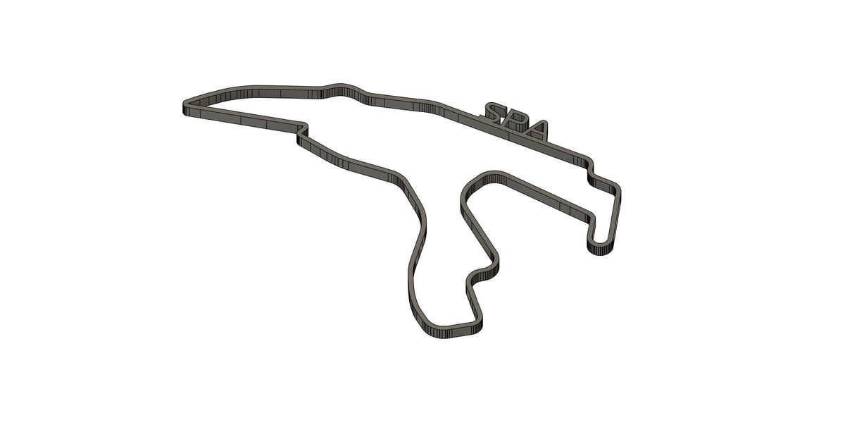 Circuit De Spa-Francorchamps by MBtrack | Download free STL model ...