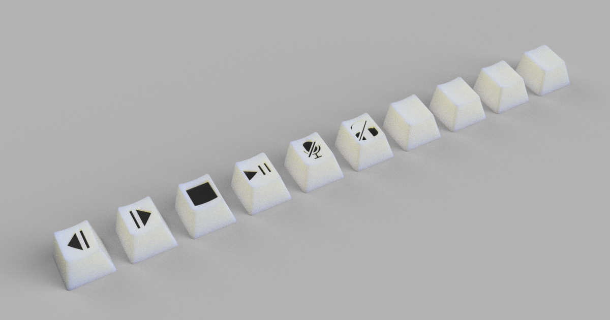 Cherry MX compatible keycaps by Xadro | Download free STL model ...