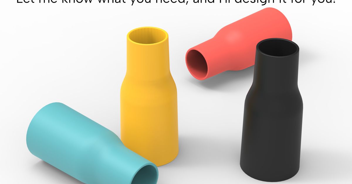 Vacuum Hose Adapter Collection by Makers Manual | Download free STL ...