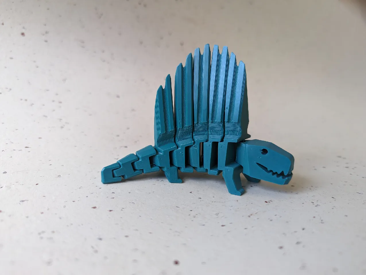 Flexi Dimetrodon print in place dinosaur by DirkvK | Download free STL ...