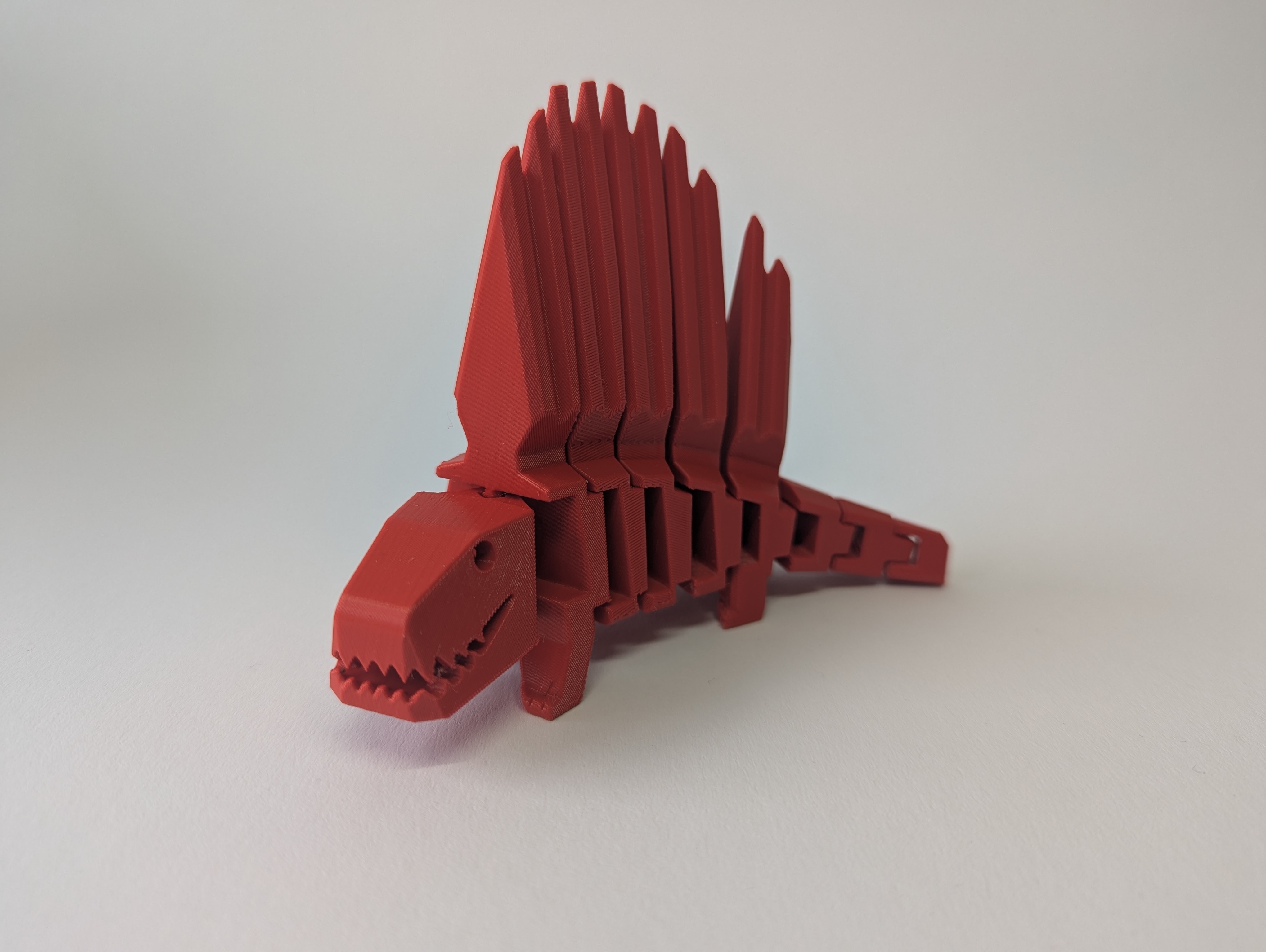 Flexi Dimetrodon print in place dinosaur by DirkvK | Download free STL ...
