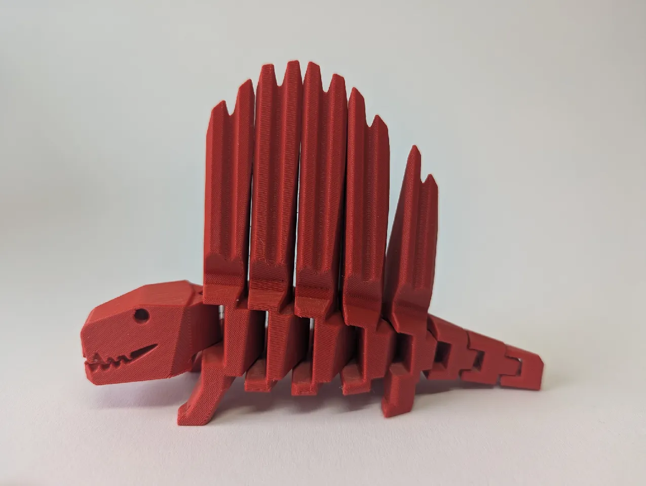 Flexi Dimetrodon print in place dinosaur by DirkvK | Download free STL ...