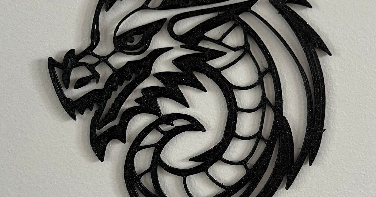 Dragon Wall Art #3 by Ninomalbinho | Download free STL model ...