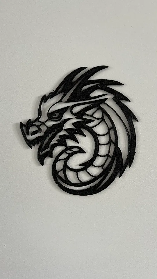 Dragon Wall Art #3 by Ninomalbinho | Download free STL model ...