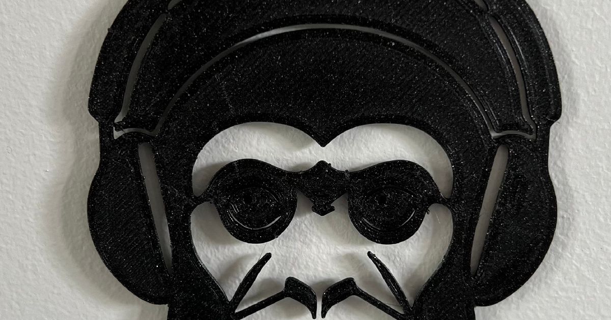 Groovy Monkey Wall Art by Ninomalbinho | Download free STL model ...