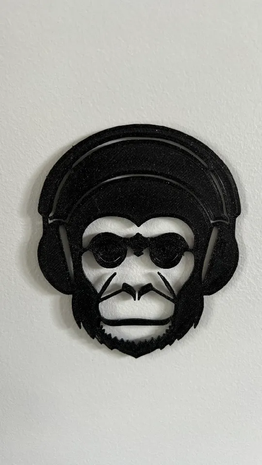 Groovy Monkey Wall Art by Ninomalbinho | Download free STL model ...