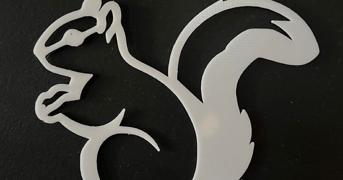 Squirrel Wall Art #2 by Ninomalbinho | Download free STL model ...
