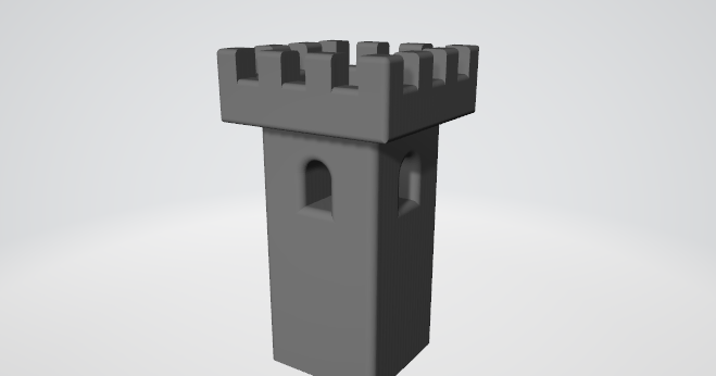 simple castle tower by Jakub | Download free STL model | Printables.com