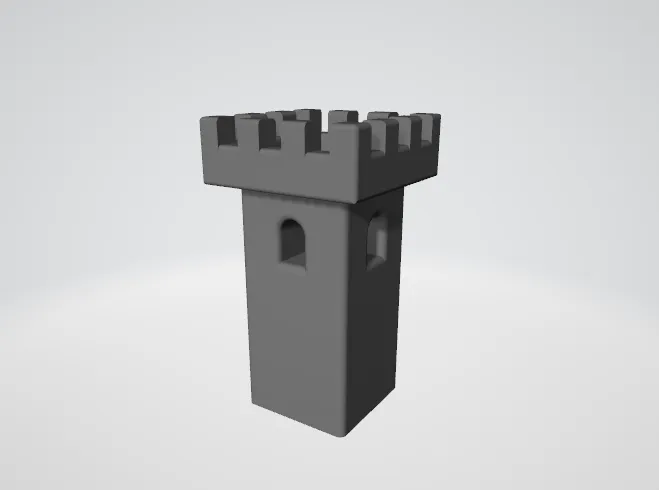 simple castle tower by Jakub | Download free STL model | Printables.com