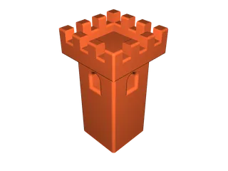 simple castle tower by Jakub | Download free STL model | Printables.com