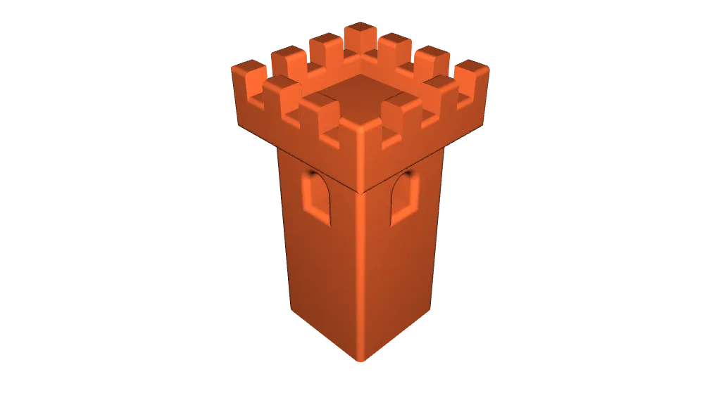 simple castle tower by Jakub | Download free STL model | Printables.com