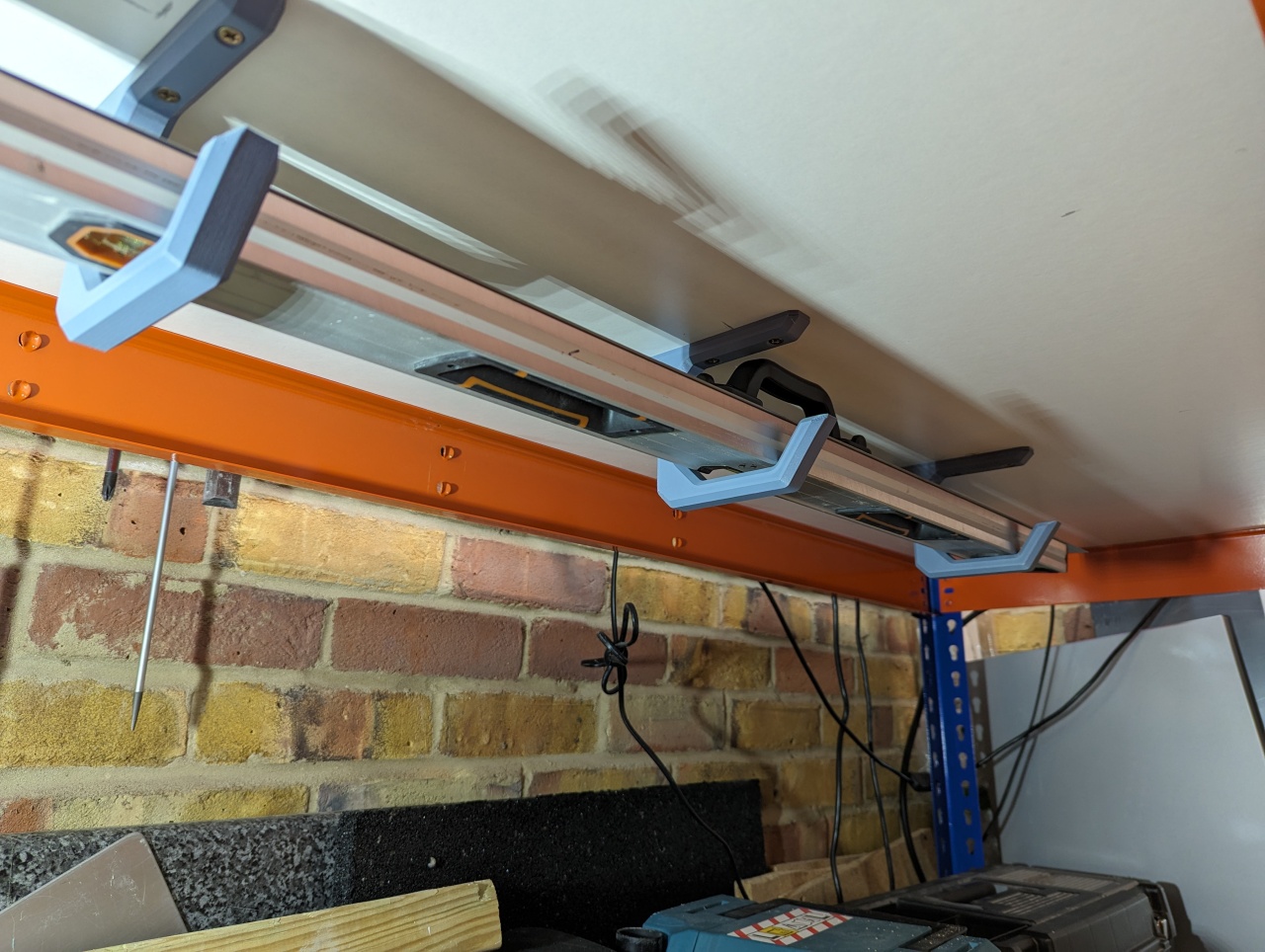Under workbench C shape brackets long level holder by pjvenda ...