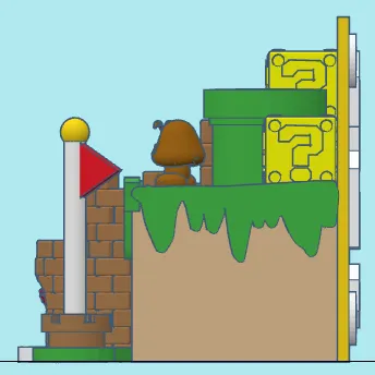 Super Mario Bros. Dice Tower by CopperCanyonRailway | Download free STL ...